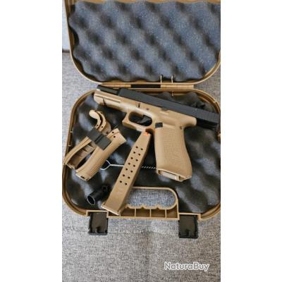 GLOCK 17 GEN5 CAL 9 MM PAK Coyote + Mallette Officielle + quelques ...