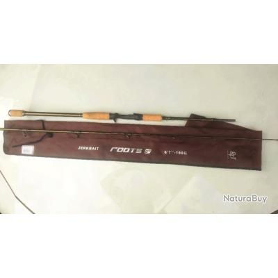 Canne casting BFT Roots G2 6,9'' H Puissance 160G - Cannes carnassiers ...