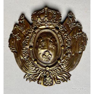 Plaque de Shako de la Troupe de la Garde Royale, époque Restauration ...