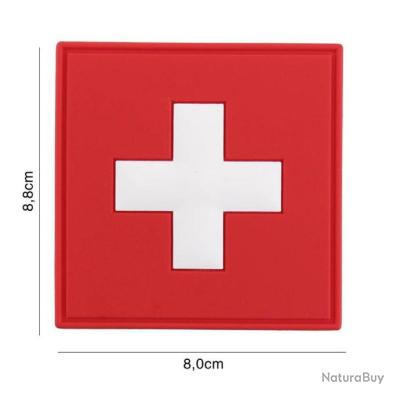 Patch 3D PVC Suisse carré - Ecussons - Patch Airsoft (12693557)