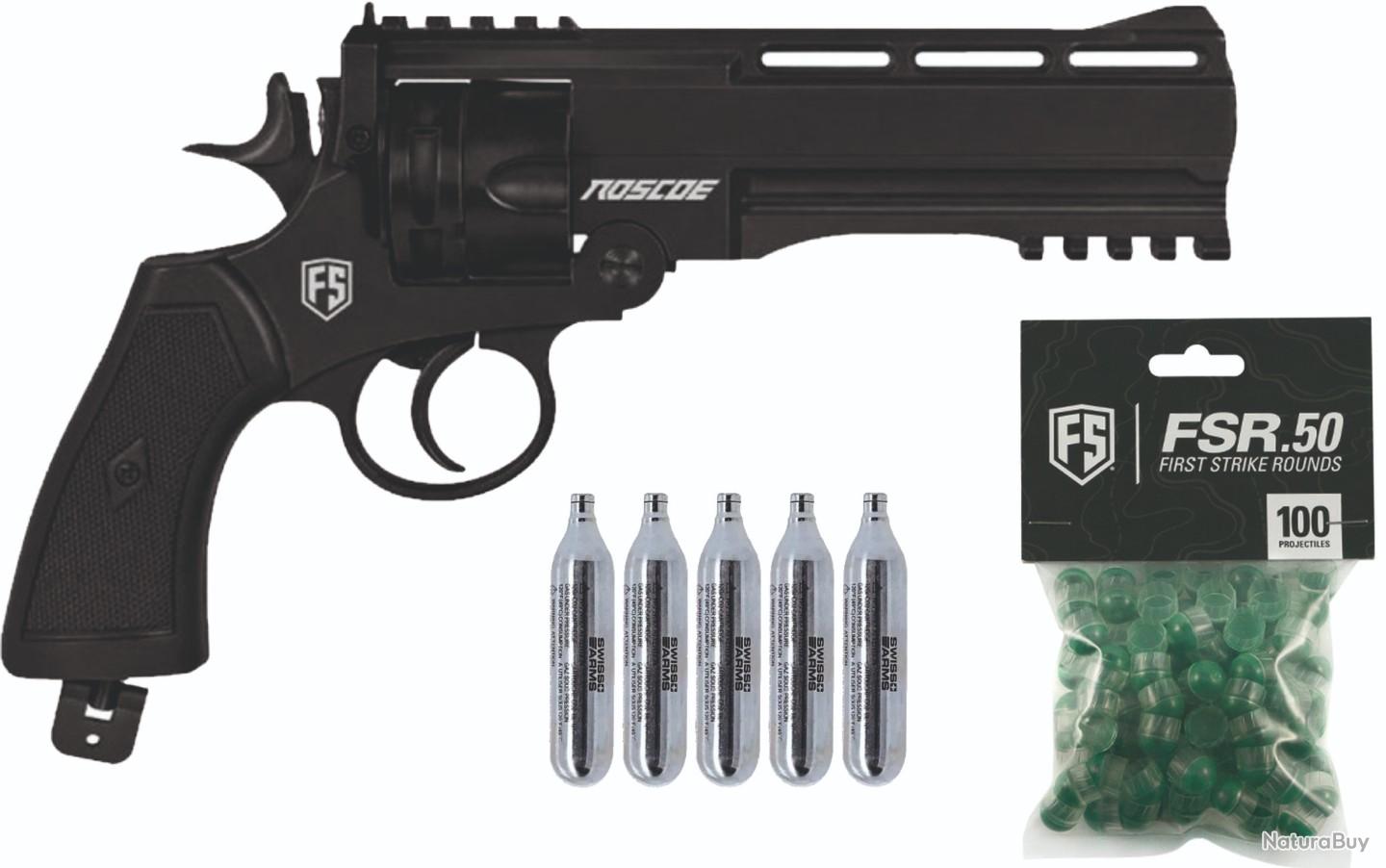 PACK PROMO - Revolver Tibérius First Strike ROSCOE Calibre 50 + 2 ...