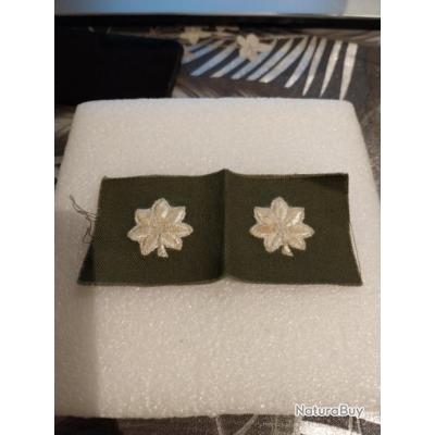 Paire de grades officier armée us LIEUTENANT COLONEL kaki original1 ...