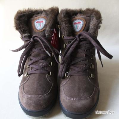 Chaussures de marche pour femme en daim nubuck marron glacé 40 TAUPE ...