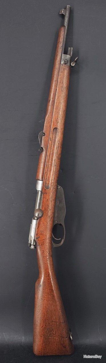 CARABINE MANNLICHER M95 N°3 O.M. HOLLANDAIS HEMBRUG 1918 CALIBRE 6.5MM NEUTRALISATION ANCIENNE ...