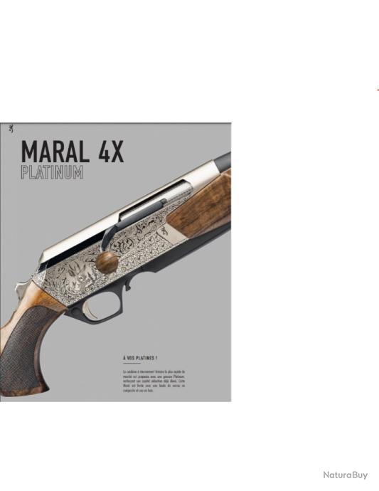 Browning Maral 4X Platinum "Edition Limitée" cal. 300wm Bois Bavarian grade 3 - Carabines à ...