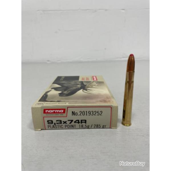 !! NEUF !! MUNITIONS NORMA PLASTIC POINT CALIBRE 9.3x74R 285 GRAINS ...