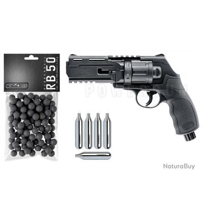 Pack Revolver T4E HDR 50 Co2 11 Joules Umarex - Armes à balles caoutchouc de catégorie D (12722918)