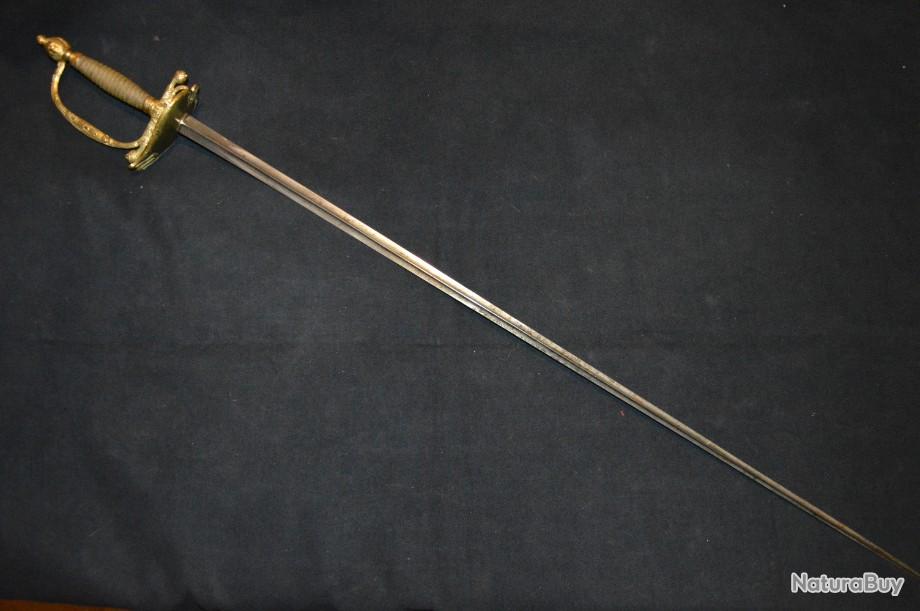 EPEE DE SERVICE A PIED Mle 1772 DES GENDARMES DE LA GARDE ROYALE ...