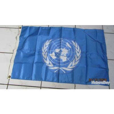 Grand fanion drapeau identificati Insigne ONU FINUL Liban Yougoslavie ...
