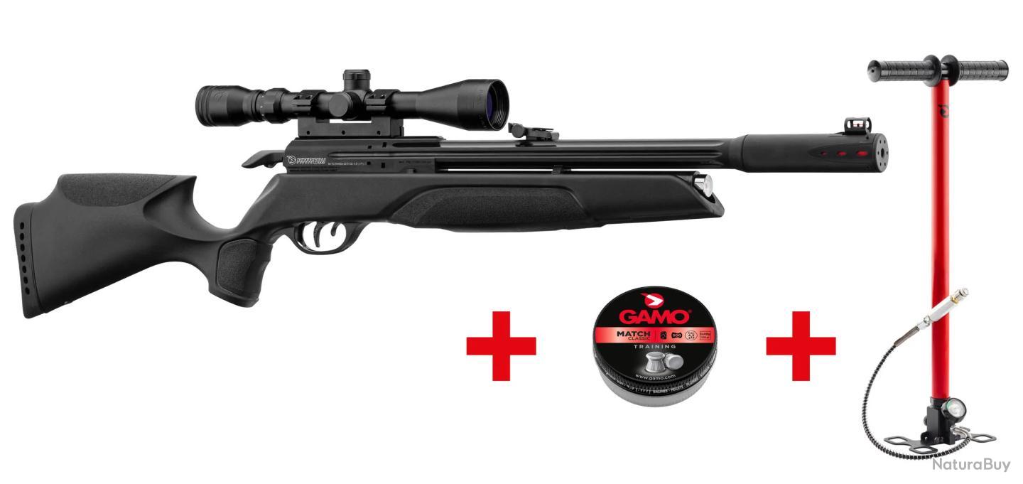 Pack Complet Carabine PCP Gamo Arrow Calibre 4.5mm 19,9 Joules ...