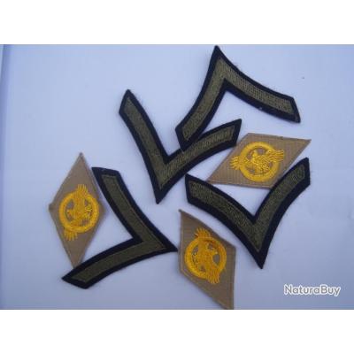 LOT INSIGNES US 2 GM 2 DB LECLERC PARA INDO Patch USA original 2ww - Insignes en tissu - Patchs ...