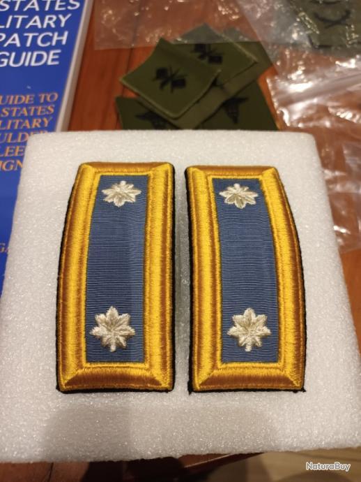 Grades d'epaule officier armée us LIEUTENANT COLONEL ORIGINAL ...