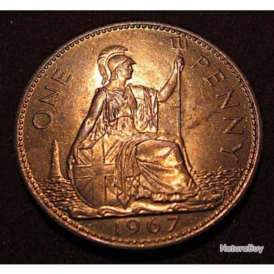 Angleterre piece de one penny SUP 1967 Elizabe-tyh II - Monnaies (12780215)
