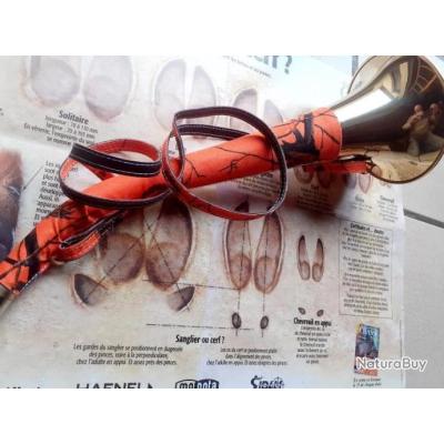 Trompe / Corne gainée fluo 50 cm - Cornes d'appel, Trompes de chasse ...
