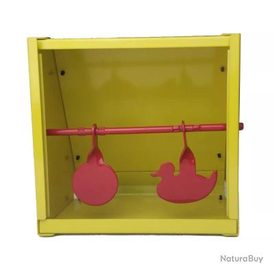CIBLE METALLIQUE CARRE JAUNE AIRGUN OU AIRSOFT - Cibles métalliques et ...
