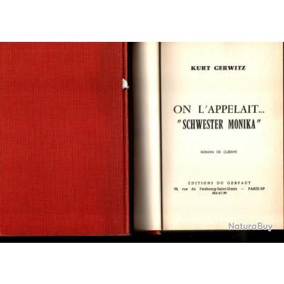 On l'appelait schwester monika , de kurt gerwitz Gerfaut grand format ...
