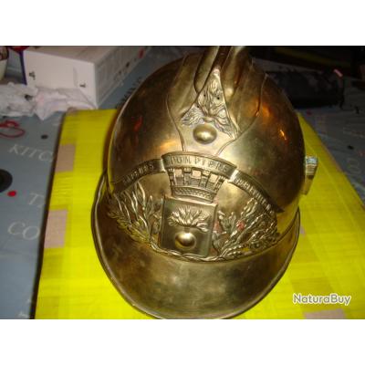 CASQUE DE POMPIER VERS 1895 - Casques militaires (12799949)