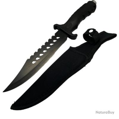 Couteau combat Full Black - Couteaux tactiques et de combats (12812414)