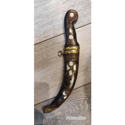 Poignard Turc ancien bois et nacre de décoration - Armes blanches du ...
