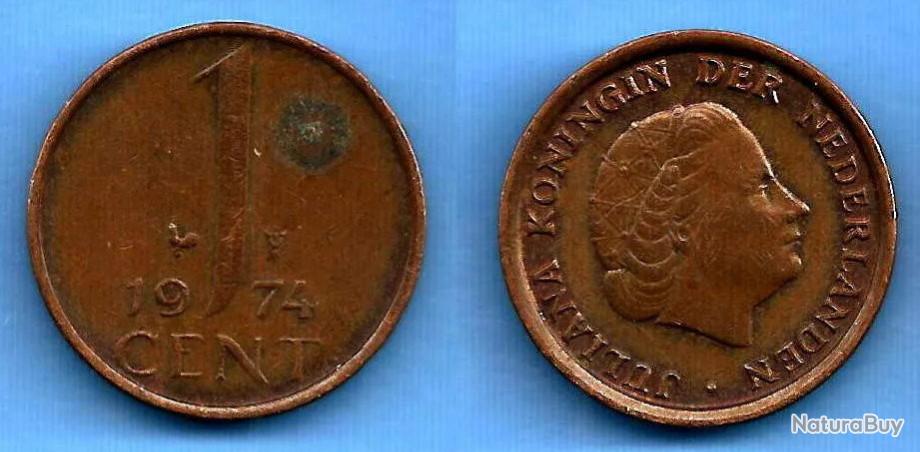 Pays Bas 1 Cent 1974 Netherlands Cents Gulden Nederland Hollande Piece ...