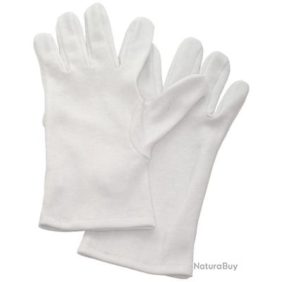Gants blancs en coton L - Gants militaria (12828060)