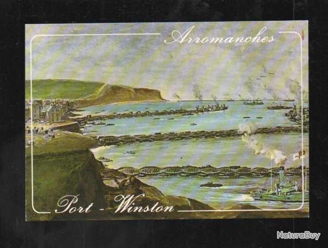 Arromanches port winston débarquement de normandie 6 juin 1944 carte ...