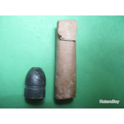Une cartouche papier Francaise Model 1859 Carabine de chasseur cal 17,5 ...