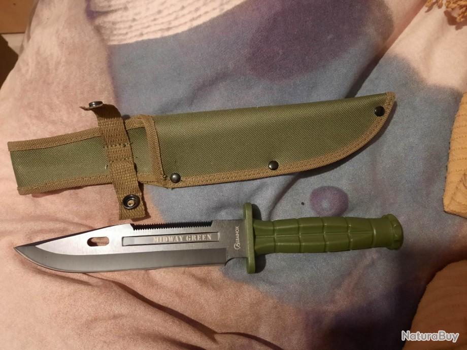 Couteau tactique Midway Green Lame 18 cm - Couteaux tactiques et de ...