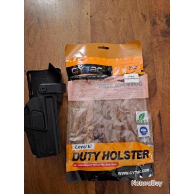 HOLSTER LEVELL 3 Duty Holster Fits Taurus PT840,PT845, PT809, CY ...