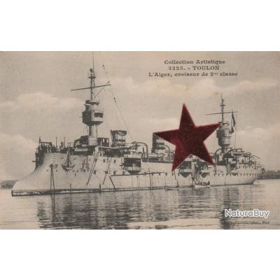CPA - Marine -Collection Artistique - L Alger. Croiseur Cuirassé de 2 ...