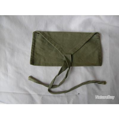 WW2/POSTWAR TROUSSE A COUTURE VIDE MILITAIRE FRANCAISE KAKI AVEC TAMPON ...