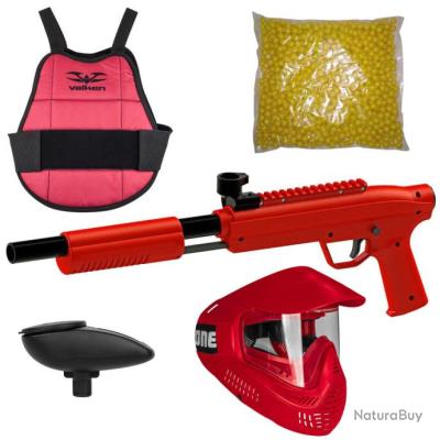 Valken Kids Gotcha Gun incluant masque Field #ONE, plastron, chargeur ...