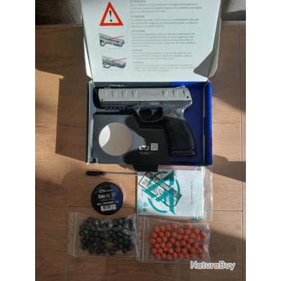 PISTOLET DE DEFENSE A BILLES CAOUTCHOUC LTL BRAVO 1,50 CAL50 COMME NEUF - Munitions Gomm Cogne ...