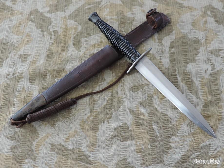 Dague française Le Commando avec fourreau cuir. - Couteaux et dagues ...