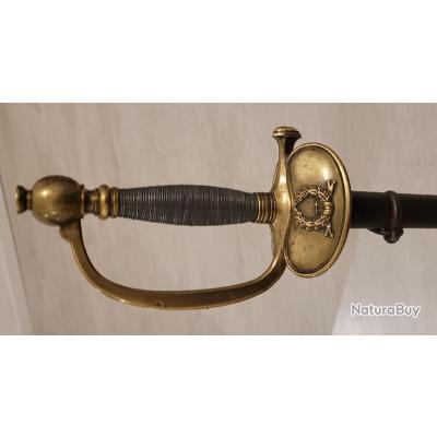 Epée militaire française a clavier 1817/82 d'Officier Subalterne ...