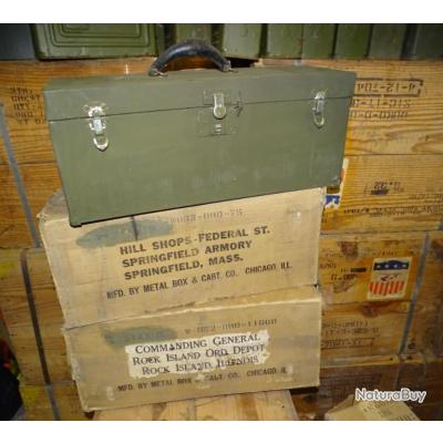 Caisse a outils Springfield armory US WW2 CHEST STEEL M6 D28201 toolbox ...