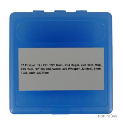 BOITE DE RANGEMENT 100 MUNITIONS 17 Fireball,17 / 221 / 223 Rem., 223 ...