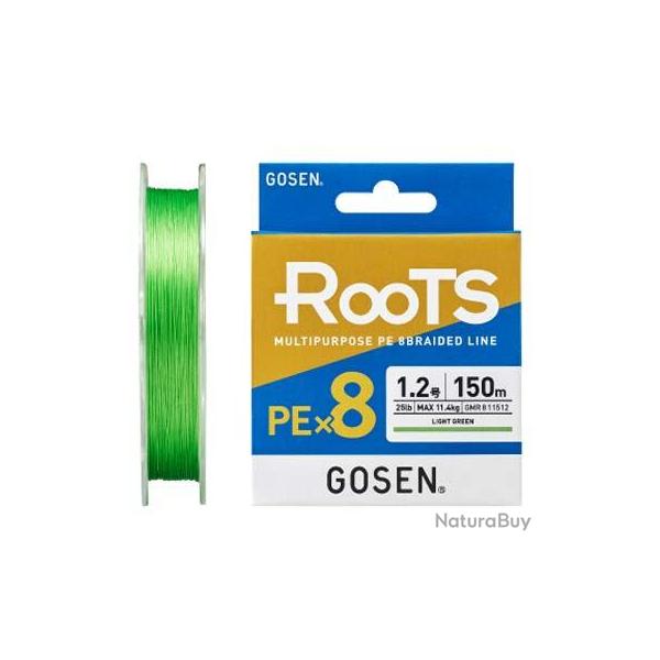 Gosen Roots Multipurpose Pex8 150m - Pe 1.2 - Nylons - Tresses (12957502)