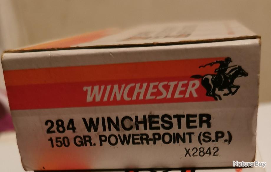 20 cartouches WINCHESTER 284 WINCHESTER ogive 150 grains POWER POINT SP ...