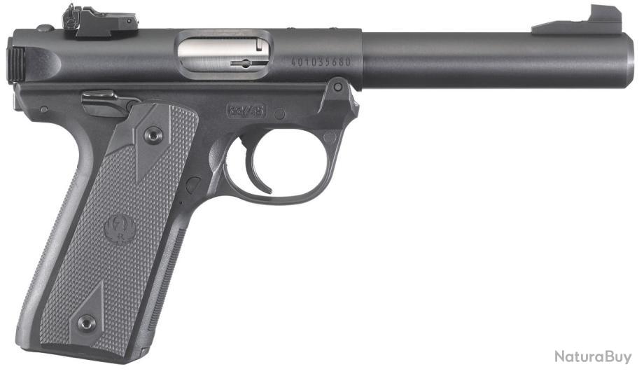 Pistolet RUGER MARK IV 22/45 STD 22 lr 10 coups - Pistolets de Catégorie B (12964722)