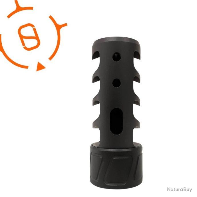 Frein de bouche 5/8 x24 .30 Spearhead Self Timing Muzzle Brake 4 Port events - Freins de bouche ...