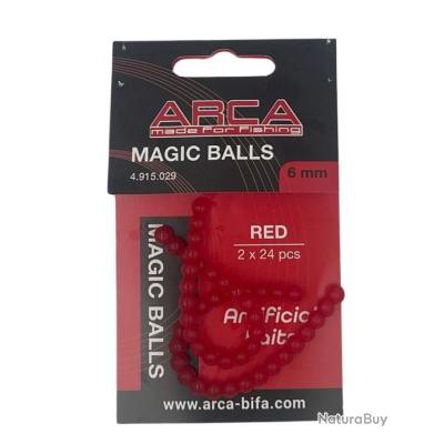 ARCA ESCHE ARTIFICIELLE MAGIC BALLS ARCA Rouge 6,00mm - Esches (12978161)