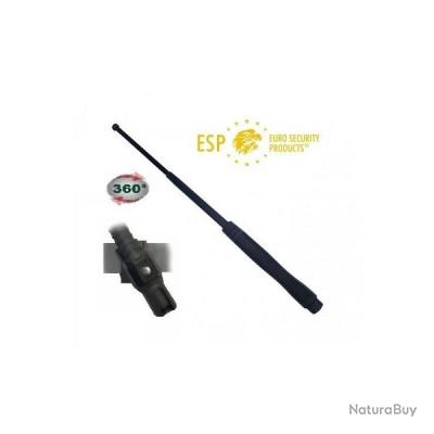 Bâton Matraque télescopique ESP 21" noir acier trempé ergonomique ...