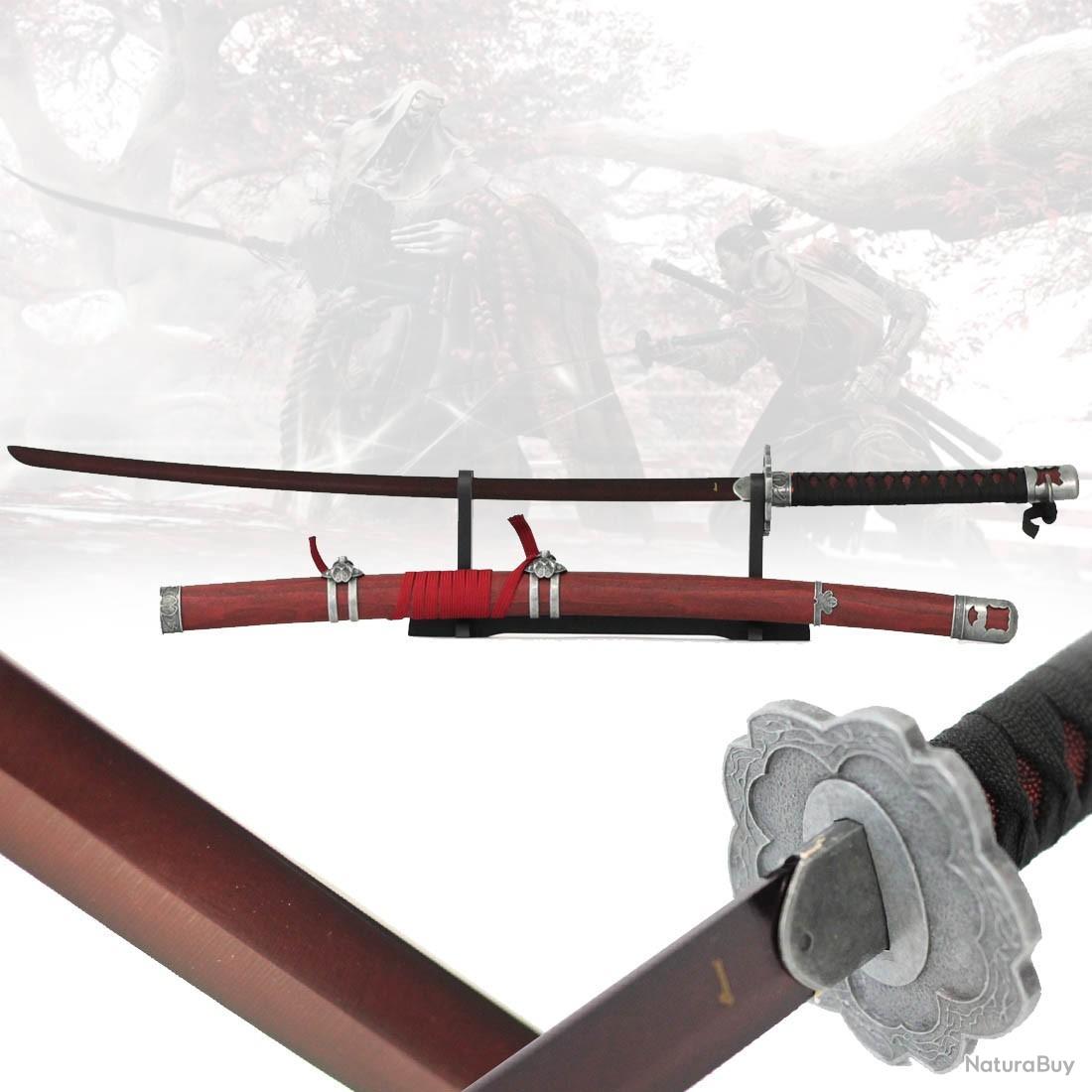 Katana en Métal Purple Mortal Blade Fushigiri de Sekiro Shadows Die ...
