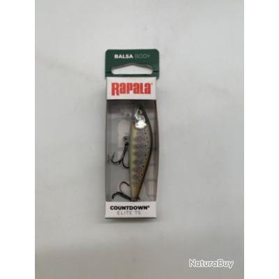 Leurre dur Rapala countdown élite 75 Brown trout - Leurres durs Truite ...