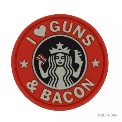 Patch Guns and Bacon Rouge - Patchs et écussons tactiques et sécurité (13011340)