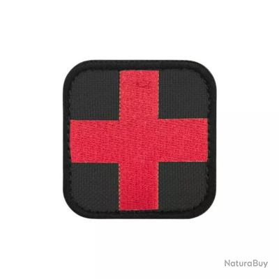 Patch Medic carré Noir - Equipements médical militaria (13011567)