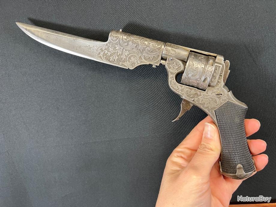 EXCEPTIONNEL REVOLVER PERRIN DE GRAND LUXE EN COFFRET D'ORIGINE AVEC SA ...