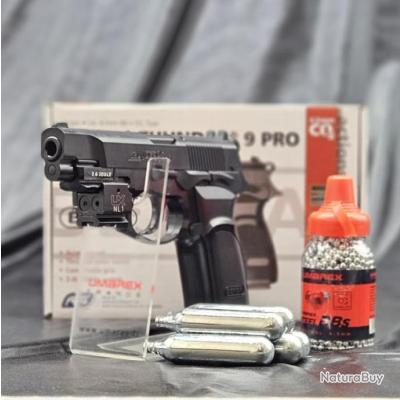 PAK Laser prêt a tirer Bersa Thunder 9 pro Calibre 4,5 mm bille acier ...