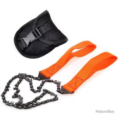 Pocket-scie scie à fil portable outils de sauvetage chaîne 65 cm ...